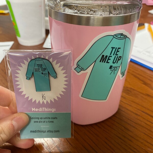 Surgical Gown Pin - PPE/ Frontline/ Surgeon/ Scrub Nurse/ Scrub Tech ...