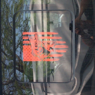 Bass Distressed Flagfishingfishermanbass Fishingfather's Dayfishvinyl ...