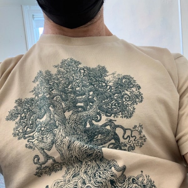 Tree Shirt Gnarled Tree Tshirt Men's Graphic Tee Tree of Life ...