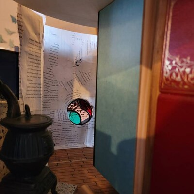 Trash Mirror Stained Glass Mirror Glass Wall Mirror Glass Art Garbage ...