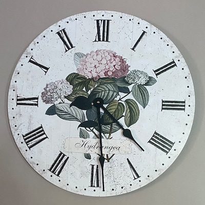 Hydrangea Clock - Etsy