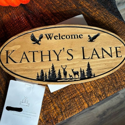 Personalized Rustic Trailer Carved Outdoor Sign With Camper - Etsy