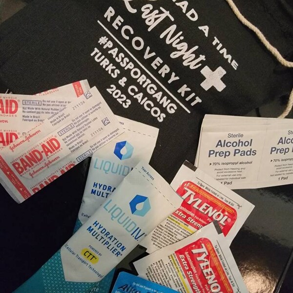 Got Too Lit Hangover Kit Bags, Party Hangover Kit, Oh Shit Kit, Favor ...