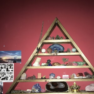 XXL Triangle Display, Wall Altar, Display Shelf, Altar, Large Triangle ...