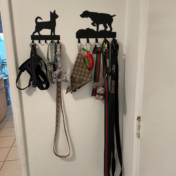 GSP on Point (lg) Dog Leash Hanger/ Key Rack - 9 Inch Wide - Made in ...