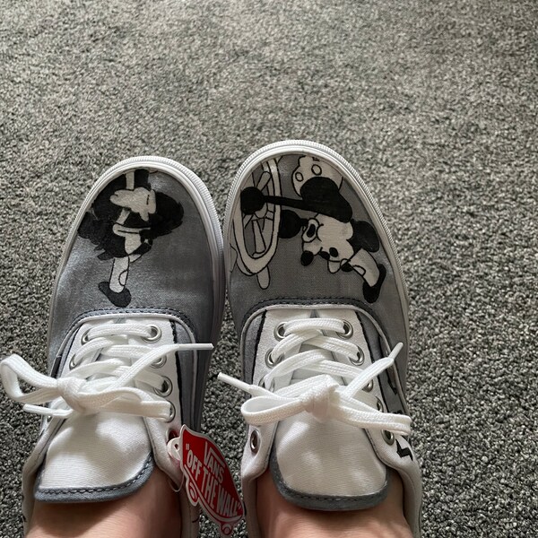 Super Mario Custom Vans - Etsy