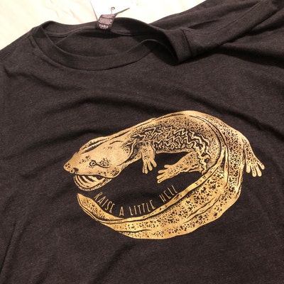 Raise A Little Hell HELLBENDER SALAMANDER T-shirt Super Soft Nature Tee ...