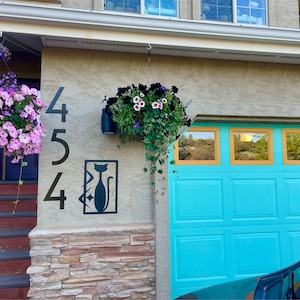 12 Inch Mid Century Metal House Numbers & Letters Individual House ...