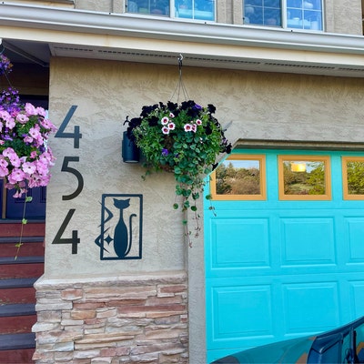 12 Inch Mid Century Metal House Numbers & Letters Individual House ...