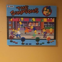 Hamilton Retro Pixel Pop Art. 8 Bit Sprites. Perler Bead Magnets. Pins ...