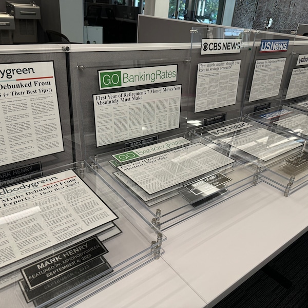 Personalized Logo Desk Name Plate Block 8x3 Custom Logo Gift for ...