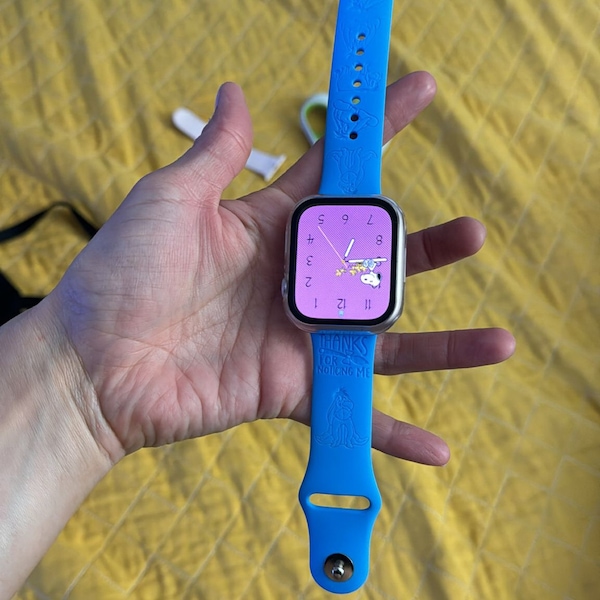 Eeyore Monogram Engraved Apple Watch Band, 24 Colors, 38mm 40mm 41mm ...