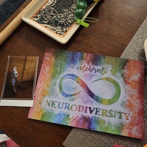 Celebrate Neurodiversity Postcard neurodiversity Pride Postcard, Autism ...