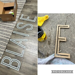 Stacked Names for Nursery, Wooden Letters, Name Sign, Nursery Letters ...