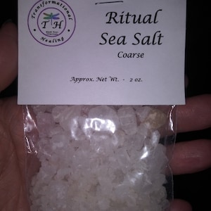 Sea Salt Coarse Ritual Cleansing Spiritual Protection Magical ...
