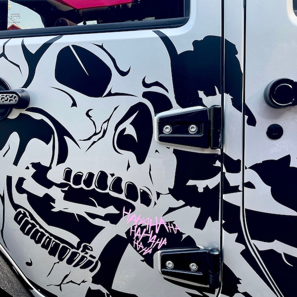 Suicide Squad Joker Hahaha Ha Ha Ha Vinyl Decal Sticker LEFT and RIGHT ...