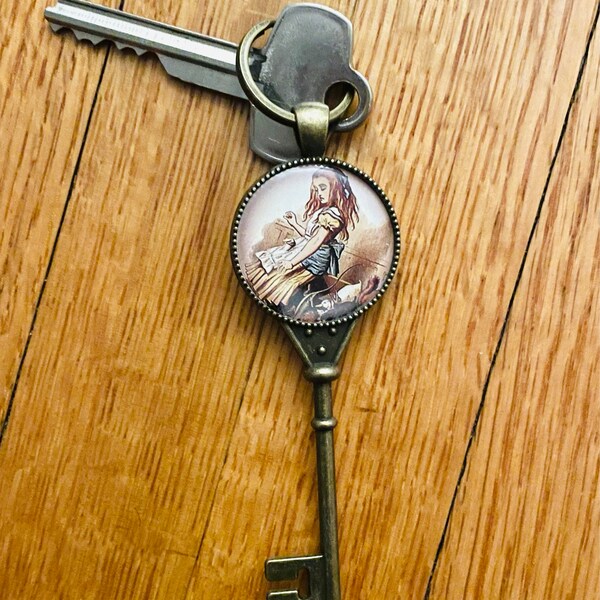 Alice in Wonderland Keyring,alice in Wonderland Keychain,alice in ...
