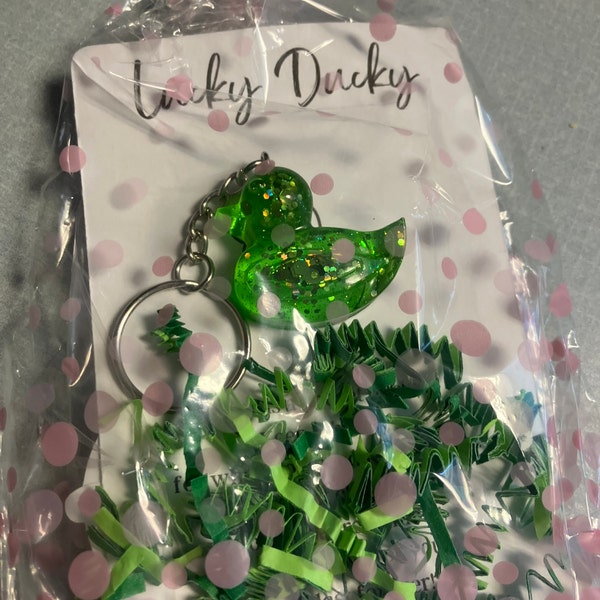 Lucky Duck Keychain Gift, Good Luck Charm, Symbolic Token of Support ...