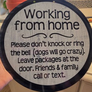 Round Door Hanger, Busy Home Office, Please Do Not Disturb, Door Decor ...