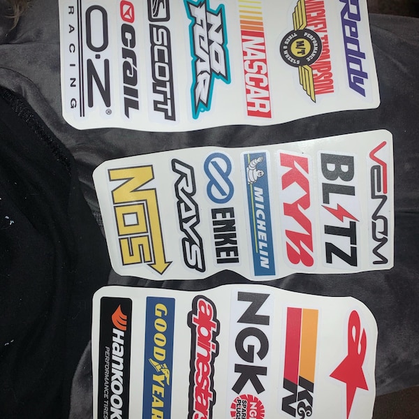 Sponsor Decals for Door Bedside Car Accessories Vinyl Sticker Car ...