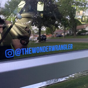 Instagram Decal, Instagram Car Decal, Window Decal, Instagram Business ...