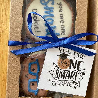 Printable You Are One Smart Cookie Graduation Tags, Graduation Cookie ...