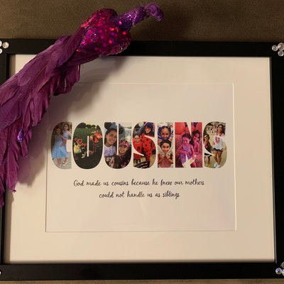 Cousins Photo Collage, Cousins Picture Collage, Cousin Gifts, Cousins ...