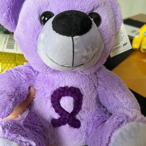 Chiari Malformation zipperhead Awareness 12 Bear Purple, Awareness ...