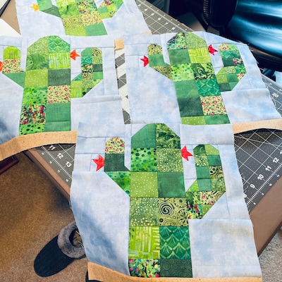 Scrappy Desert Cactus PDF Quilt Block Pattern Includes Instructions for ...