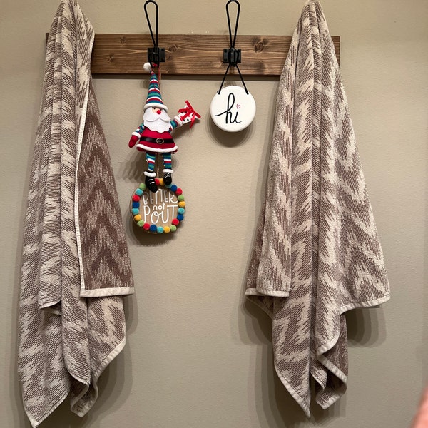 Farmhouse Wall Hook | Bathroom Towel Hook | Rustic Towel Hook | Rustic ...