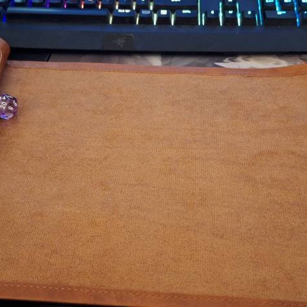 Scroll Dice Mat-rolling Mat-foldable Leather Rolling Mat-dnd, RPG Games ...