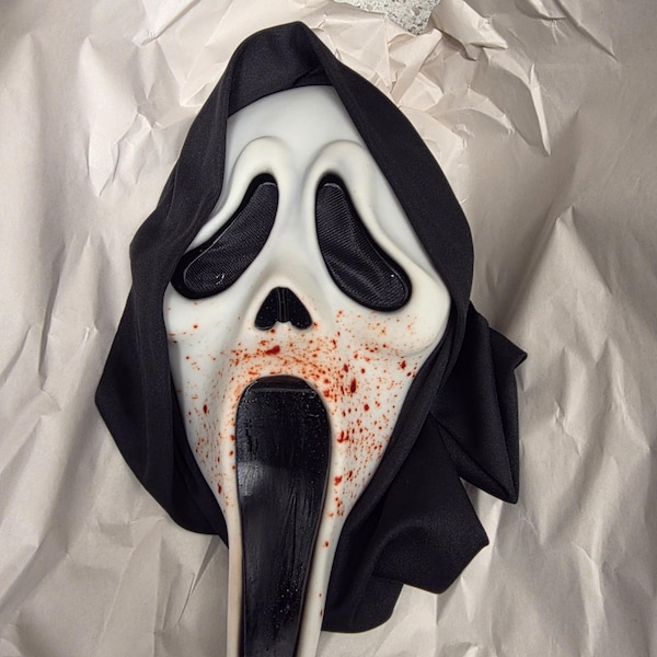 Scream 6 Mask Custom - Jason Carvey Bloody Ghostface - Etsy