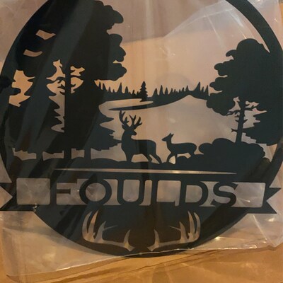 Custom Metal Hunting Sign - Etsy