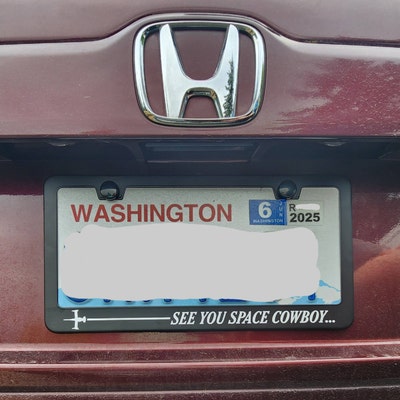 Swordfish See You Space Cowboy License Plate Frame Free Shipping ...