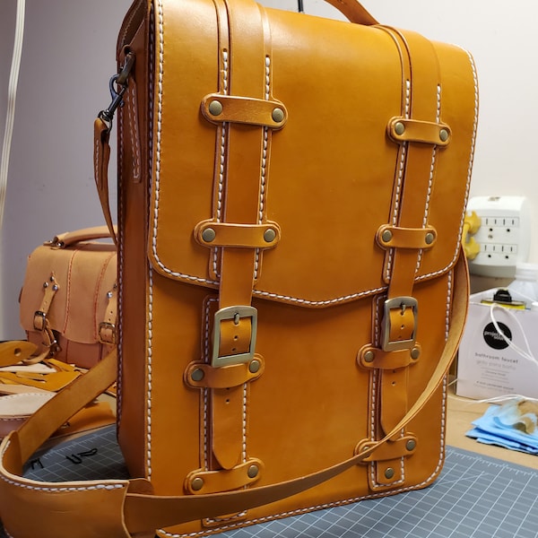 Backpack Pattern - Leather DIY - Pdf Download - Leather Bag - Video ...