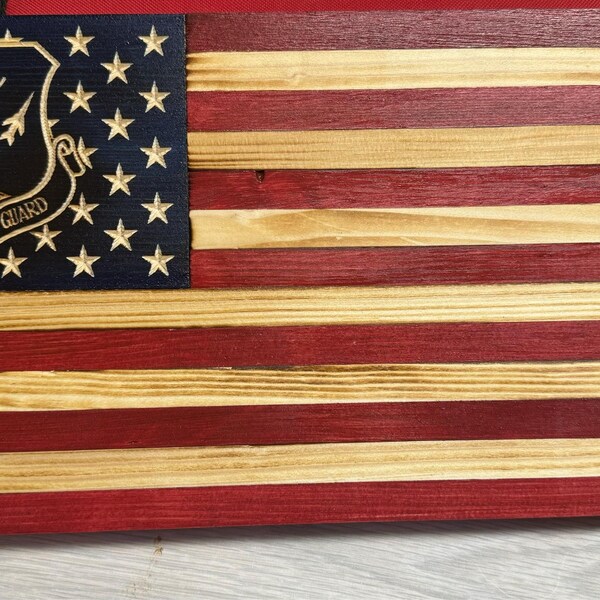 Medical Corps, Wood Flag, Wall Decor, Made in USA, Quality Wood Flag ...