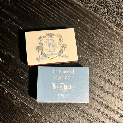 Set of Custom Matchboxes Logo Personalized Matches Wedding Matches ...