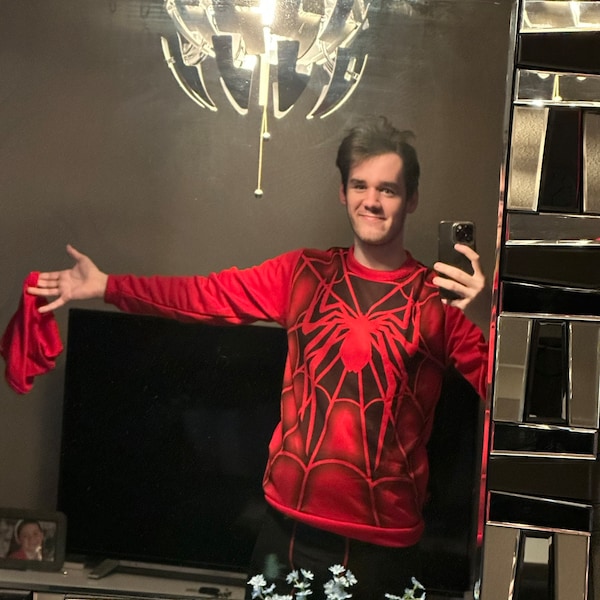 Human Spider Sweater Spiderman Sam Raimi 2002 - Etsy