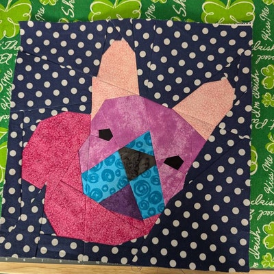 FPP Pattern Jack Russell Fox Terrier Dog Foundation Paper Piecing Quilt ...