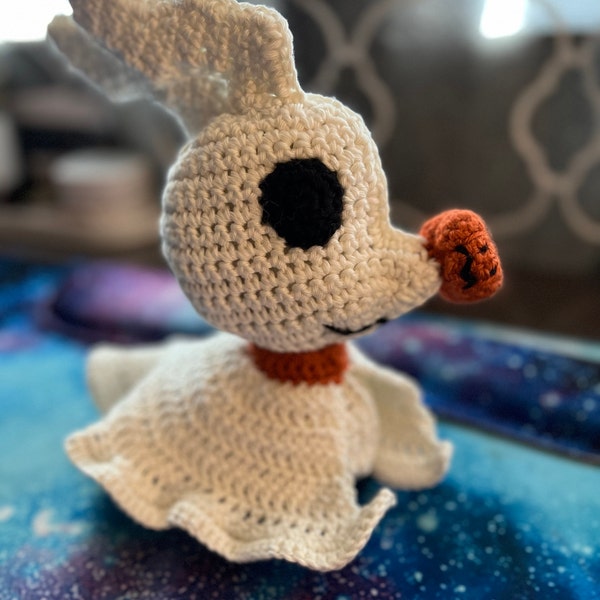 Crochet Ghost Dog Toy Pattern Amigurumi Zero Rag Doll - Etsy