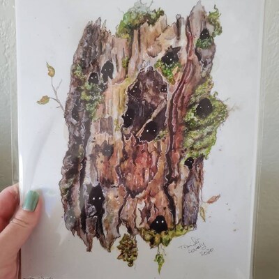 Tree Spirits, Art Prints, Watercolor Painting, Forest Art, Witch Art ...