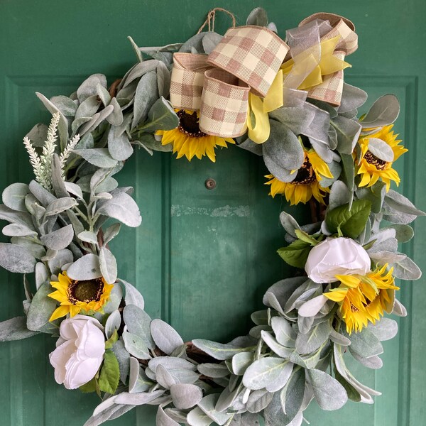 Happy Fall Y’all Wreath, Leaf Wreath, Fall Pumpkin Wreath, Fall Colors ...