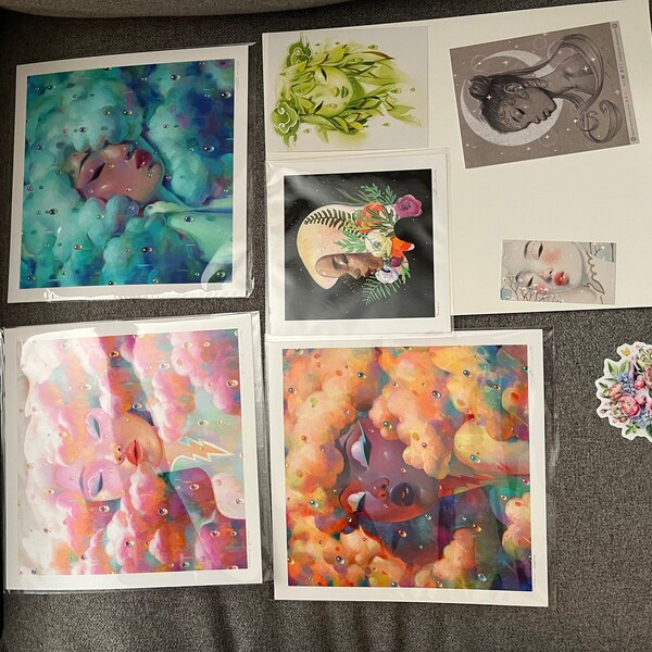 Cyan Rain - Limited Edition Print - Etsy
