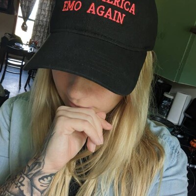 Make America Emo Again Hat Embroidered Baseball Dad Cap MAGA Hat, Emo ...