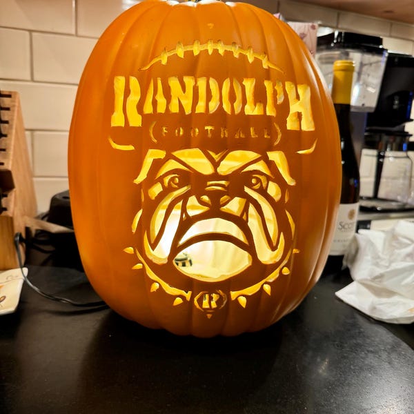 Custom Logo Carved Foam Pumpkin (business, Sports Team, Band, Movie, TV ...