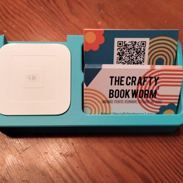 Square Reader and Business Card Holder • Customisable • Custom Dock ...
