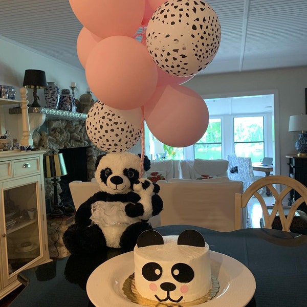 Panda Bear Topper – Panda Theme Party – Panda Birthday Party – Glitter ...