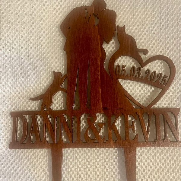 Pontoon Boat Cake Topper, Wedding Cake Topper, Cake Topper Weth Date ...