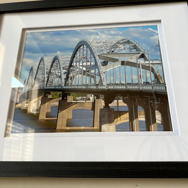 Crescent Bridge, Railroad Bridge, Mississippi River, Quad Cities, Wall ...