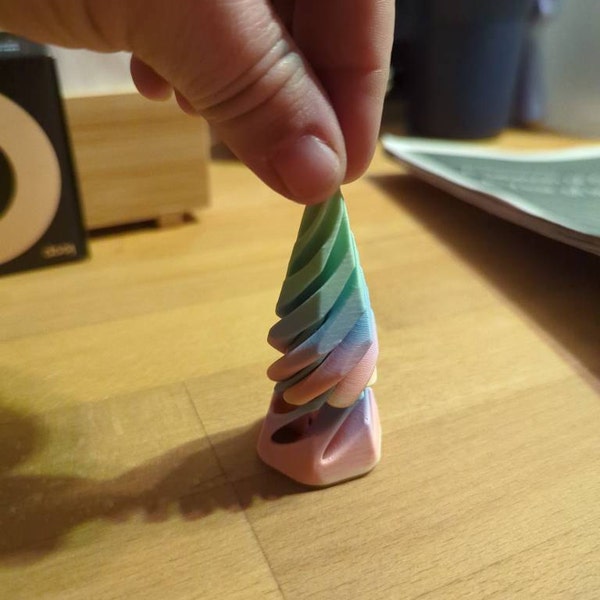 Passthrough Vortex Cube Fidget Toy 3D Printed Desk Toy Stress Relief - Etsy